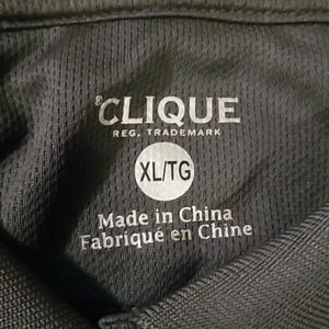 Clique | Shirts & Tops | Clique Dry Fit Gray Polo Shirt | Poshmark